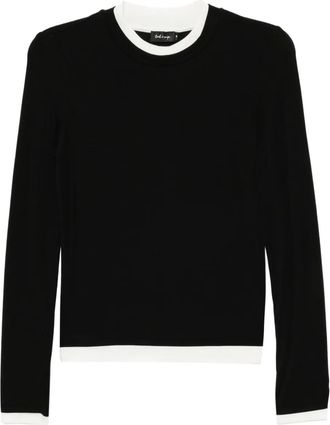 Tout à Coup t-shirt à design superposé - Noir