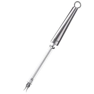 Westmark Käseschneider mit 2 Schneide-Drähten und Gabelkopf, Länge: 28 cm, Rostfreier Edelstahl, Glory, Silber, 18272270