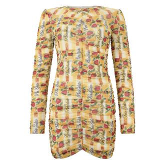 Philipp Plein Wrinkled Tulle Mini Dress Gelato - - Dresses - Damen - Mehrfarbig - L