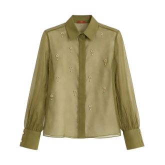 Max Mara Damen, Blusen & Hemden, Gr&uuml;n, SGr&ouml;&szlig;e