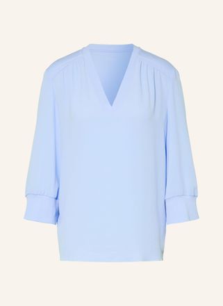 Marc Cain Blusenshirt Im Materialmix Mit 3/4-Arm blau
