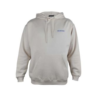 Balenciaga Logo Popover Hoodie - - Sweatshirts & Hoodies - Herren - Wei&szlig; - S