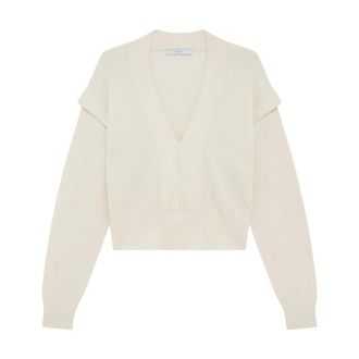 Iro Azura V-Ausschnitt Pullover aus Merinowolle - - Knitwear - Damen - Beige - S