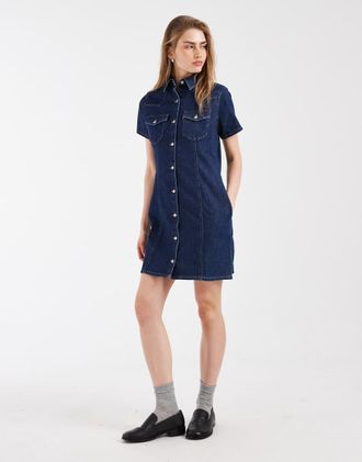 Levi's Western-Jeans-Minikleid in Blau