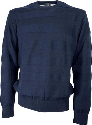 Paul & Shark Homme, Pulls, Bleu, Taille: M Pulls &agrave; col rond I20P1042