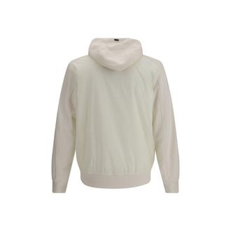 Herno Mens White Polyamide Shell Jacket Clothing