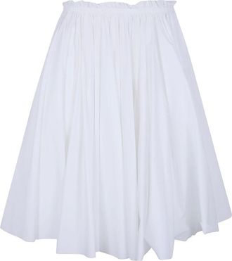 Ami Femme, Jupes, Blanc, Taille: 38 FR Midi Corolla Skirt