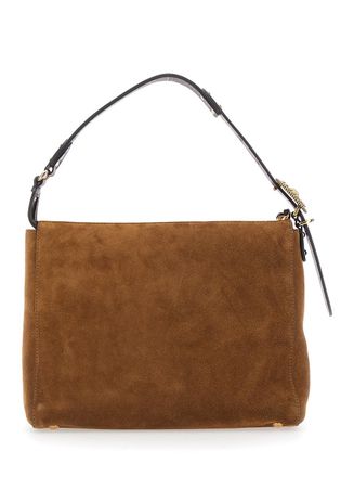 Etro Womens Shoulder Bag Brown Leather