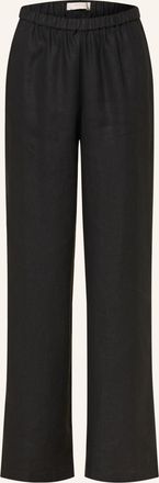 Faithfull The Brand Faithfull The Brand Marlenehose Capriolla Aus Leinen schwarz