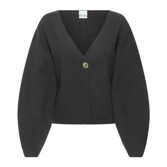 Ichi Strickware - - Knitwear - Damen - Schwarzk - XS