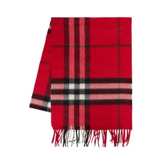 Burberry Giant Check Scarf - - Accessories - unisex - Rot - ONE SIZE