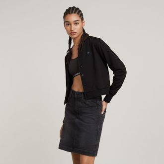 G-Star Bomber Sweater Jacket - Schwarz - Damen