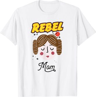 Star Wars Princess Leia Rebel Mom Mothers Day T-Shirt T-Shirt