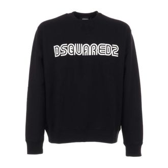 Dsquared2 Baumwoll-Sweatshirt - - Sweatshirts & Hoodies - Herren - Schwarzk - S