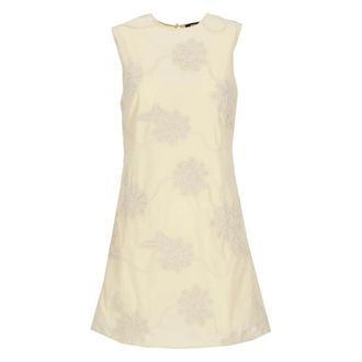 Rotate Rotate Birger Christensen, Femme, Robes, Jaune, Taille: 40 FR Floral Relief Dress