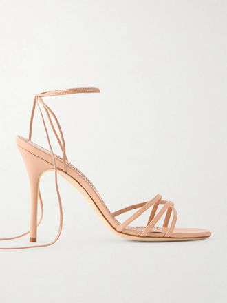 Manolo Blahnik Sandales En Cuir Leva 105 - Rose