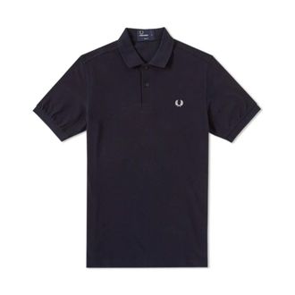 Fred Perry Slim Fit Plain Polo - - Tops - Herren - Blau - S