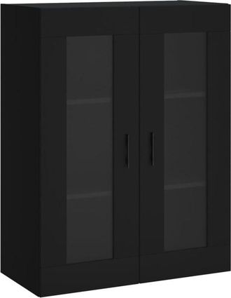 vidaXL Wandschrank Schwarz 69,5x34x90 cm Vidaxl