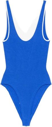Hunza G Femme, Maillots de bain, Bleu, Taille: ONE Size S-Faye-Cr Crinkle One-piece