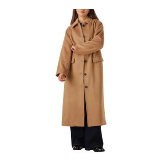 Moss Copenhagen Mschpeyton Mantel - - Coats - Damen - Braun - M/L