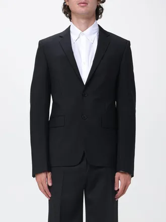 Fendi Blazer droit en laine et mohair m&eacute;lang&eacute;s &agrave; la coupe slim