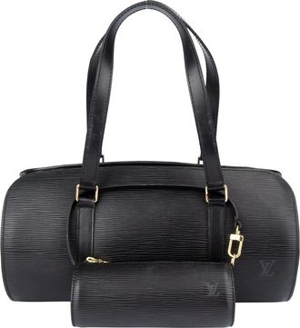 Louis Vuitton Crossbody Bags - Louis Vuitton Noir Epi Leather Soufflot Set Handba - Gr. unisize - in Braun - f&uuml;r Damen