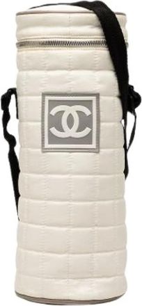 Chanel Pre-owned Sac bandouli&egrave;re mini en nylon - Femme - Pre-owned - Blanc - Taille: ONE Size