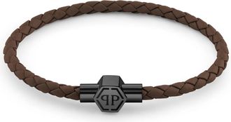 Philipp Plein Armb&auml;nder - Armband Plein Tag - Gr. L - in Braun - f&uuml;r Damen