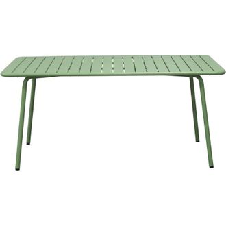 M&S Collection M&s - Table de jardin 160x90x73cm en m&eacute;tal vert - baca