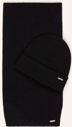 Woolrich Woolrich Set: Schal Und M&uuml;tze Mit Geschenkbox schwarz
