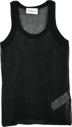Marella Femme, Tops, Noir, Taille: 42 FR Hauts sans manches