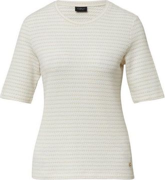 s.Oliver Kurzarmshirt T-Shirt Bicolor-Shirt mit Strukturmuster