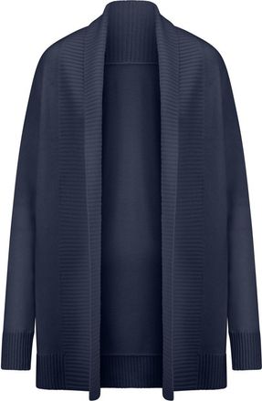 Peter Hahn Long-Strickjacke aus Schurwolle und Kaschmir Peter Hahn blau