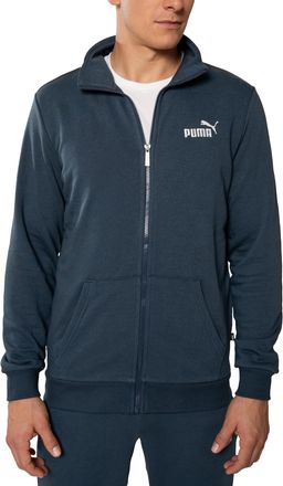 Puma Sweatjacke Herren ohne Kapuze, Sportjacke, Trainingsjacke, Statement Deluxe Edition, Dark Night, Gr&ouml;&szlig;e XL