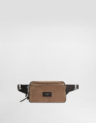 Dolce & Gabbana Leather And Split Calfskin Belt Bag - Mann Rucksäcke Und Bauchtaschen Multicolor Onesize