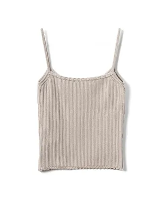 Lanvin Ribbed Viscose Tank Top - Gray