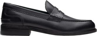 Clarks Unisex CraftJames Lo Shoes, Black Leather, 42.5 EU