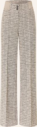 Marc Aurel Marc Aurel Marlenehose Aus Tweed Mit Glitzergarn beige