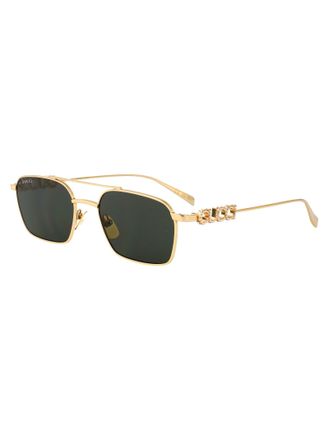 Gucci GG1804S Gold-Toned Metal Sunglasses - Gold