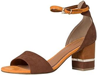 Marco Tozzi Sandales à talons pour femme 2-2-28303-28, Cognac Comb, 38 EU