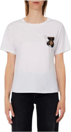 Liu Jo Femme, Tops, Blanc, Taille: 40 FR T-shirt avec d&eacute;tail