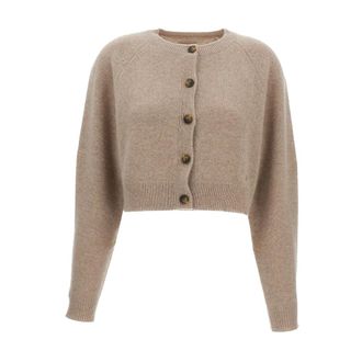 Loulou Studio Damen, Strickwaren, Beige, SGr&ouml;&szlig;e