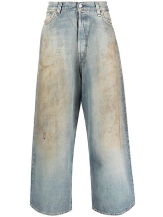 Acne Studios 2023 Halbhohe Wide-Leg-Jeans - Blau