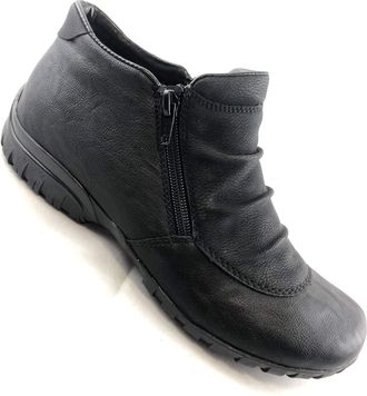 Rieker Damen L4691 Warm gefüttert Classics Kurzschaft Stiefel und Stiefeletten, Schwarz (Schwarz/Schwarz/01), 38