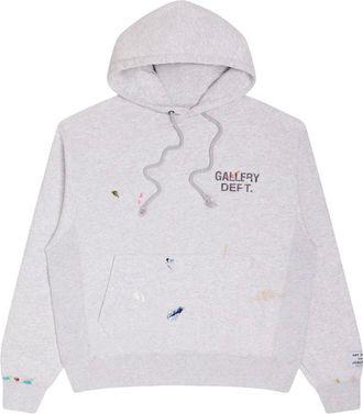 Gallery Dept. Homme, Sweatshirts et sweats à capuche, Gris, Taille: 2XL Paint Logo Sweat à capuche