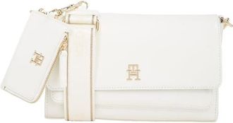 Tommy Hilfiger Sac à Bandoulière Sac Femme Joy Crossover Large Bandoulière, Blanc (Ecru), Taille Unique