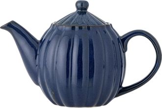 Bloomingville Latina Teekanne 1085ml - Steingut Teekanne mit Deckel & Griff - Hochwertige Keramikkanne - Elegante Kanne für Tee & Heißgetränke - Spülmaschinengeeign