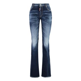 Dsquared2 Flared Denim Jeans - Femme - Jeans - Bleu - Taille: 42 FR