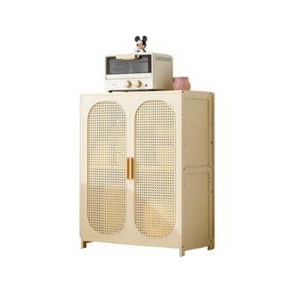 Generic Einbauschrank mit Stauraum, Kaffeetheke mit Schubladen und sichtbaren Acrylt&uuml;ren, Teeschrank aus Holz, geeignet for Flure und Eingangsbereiche(Color1,