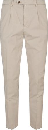 BRIGLIA 1949 Homme, Pantalons, Beige, Taille: S Bg21 Pleated Pantalons